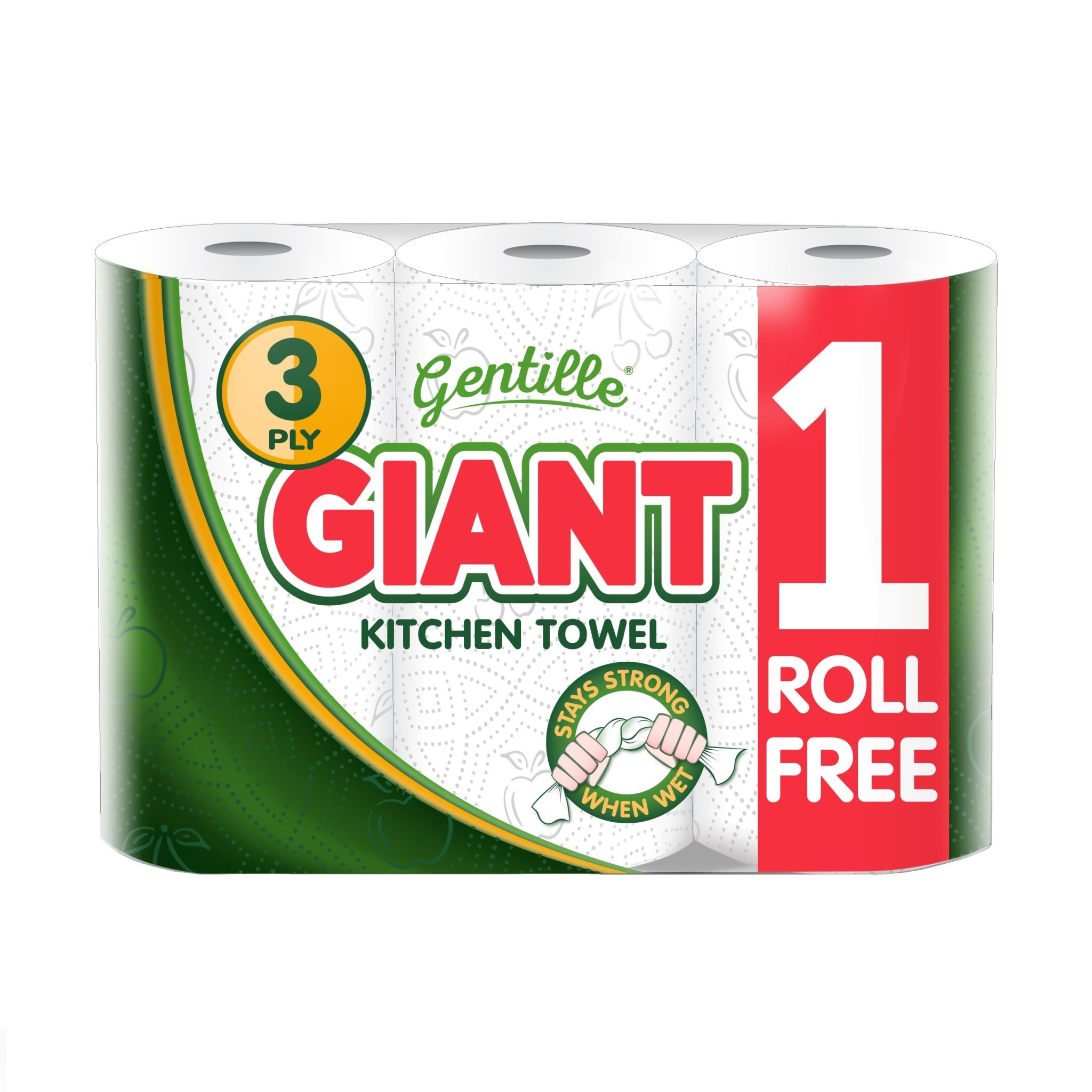 Gentille Giant 3 Pack, 18 Kitchen Rolls | Nova Tissue
